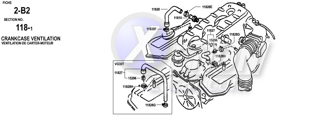 XenonZcar.com Z31 Parts Fiche Engine Mechanical section 2B-2-118 ...